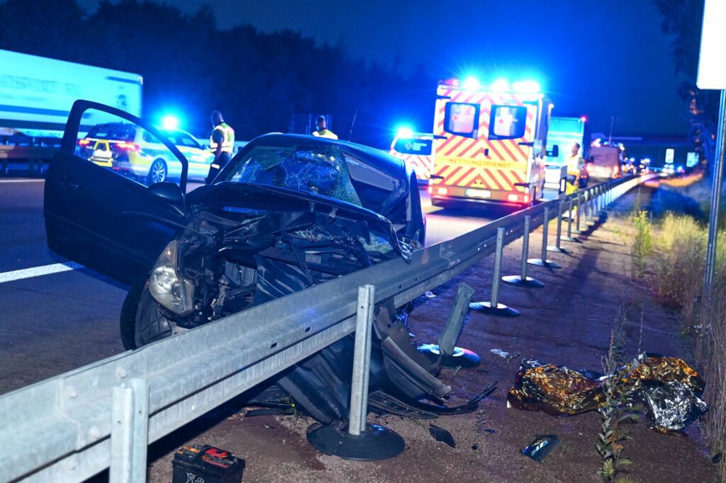 Schwerer Geisterfahrer-Unfall auf der A14 bei Leisnig | Medienportal Grimma